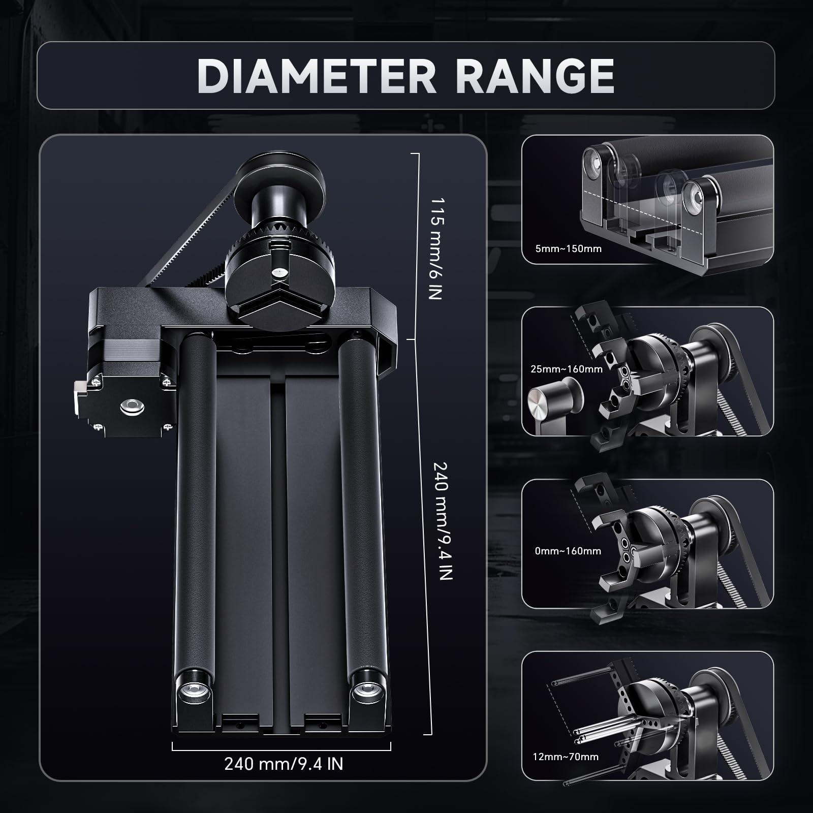 YOOPAI D1 4-in-1 Laser Rotary Roller, Suitable for Most Frame-type ...
