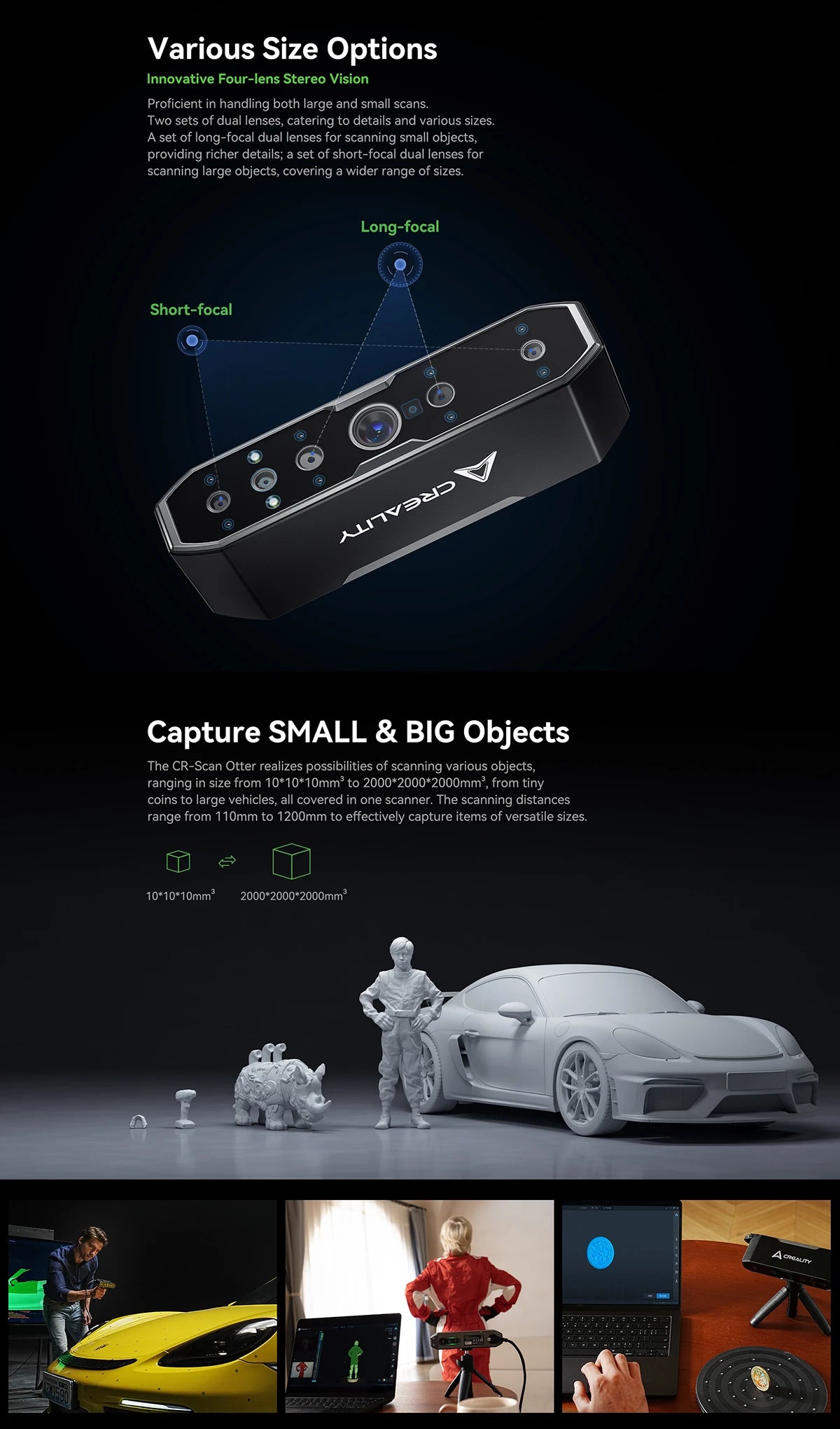 Creality CR-Scan Otter 3D Scanner with 4 Spools 1kg PLA Giveaway ...