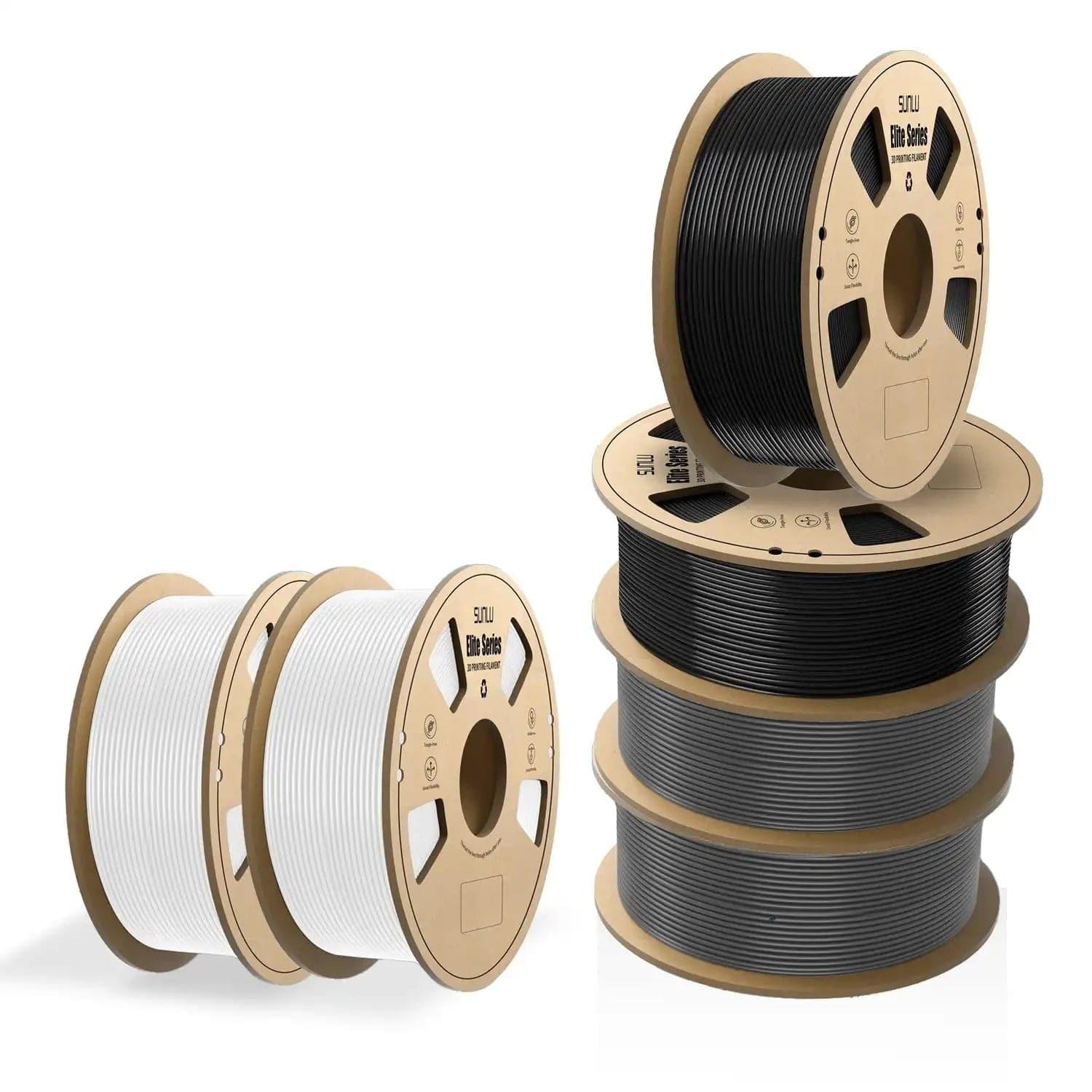 Over 10kg Filament Combo-SUNLU Elite PLA 3D Printer Filament 1.75mm 1KG ...
